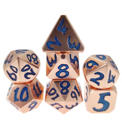 Cina High Quality Dice Practical Polyhedral customizationDice Metal Gaming Dice Manual in vendita
