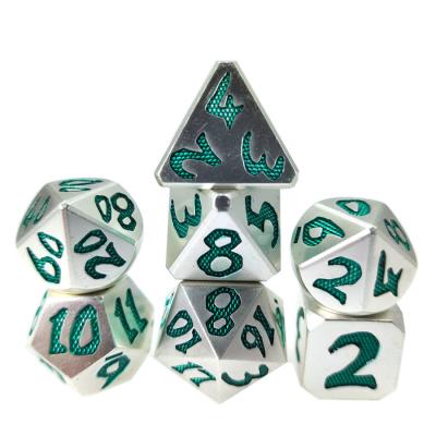 Cina Zinc Alloy DND Mini Dice Wear Resistant Handcrafted dice set for DND or RPG in vendita
