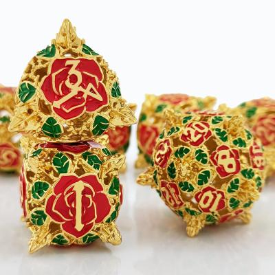 Cina Polyhedral Metal Hollow Dice RPG Role Playing DND Dungeons And Dragons Tabletop Game in vendita