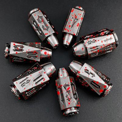 Cina Bullet Head Multiface Metal Dice Set Desktop Game DND#RPG#COC in vendita