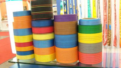 China polyester webbing materil for sling , According to EN1492-1 , JB/T 8521, AS1353 , WSTD standard for sale