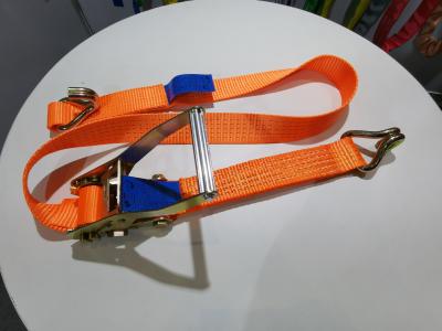 China 50mm ratchet straps, Accroding to EN1492-1, ASME B30.9, AS/NZS 4380 Standard, CE,GS TUV approved for sale