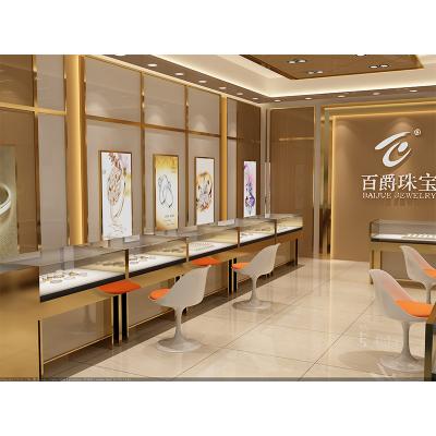 中国 Luxury Jewelry Display Cabinet Glass Jewelery Display Furniture Counter Shop Jewelry Display Showroom Jewelry Store 販売のため