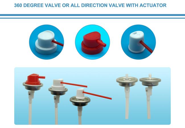 360 Degree Aerosol Valve in use for automotive maintenance