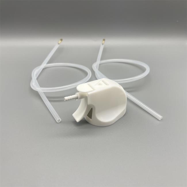 Air conditioner cleaning valve showing quick-connect fittings