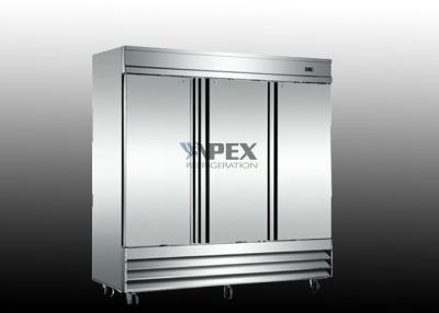 Cina Raggiunga in frigorifero commerciale dritto dell'acciaio inossidabile di tre porte per la cucina in vendita