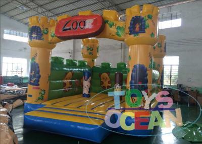 Cina Campo da giuoco dell'interno del grande partito con lo zoo animale stupefacente 0.55PVC del castello rimbalzante in vendita