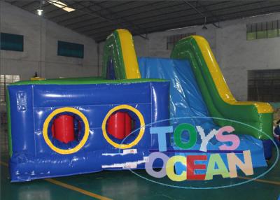 Cina Attrezzatura di salto gonfiabile di corsa ad ostacoli con la tela cerata del PVC dello scorrevole di divertimento in vendita