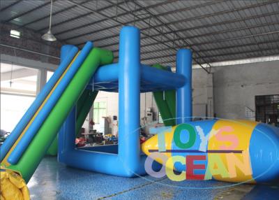 Cina L'acqua gonfiabile di galleggiamento gioca la torre con la chiazza dell'acqua per altezza di salto 4M in vendita