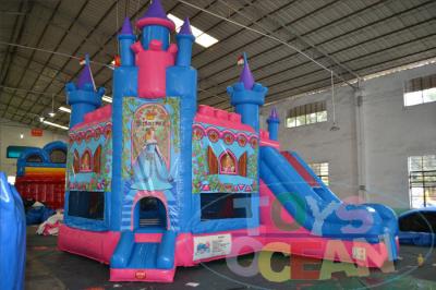 Cina Principessa Castle Inflatable Bounce House per i buttafuori di salto gonfiabili di corsa ad ostacoli dei bambini con lo scorrevole in vendita