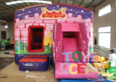 Cina Principessa rosa Children Inflatable Bounce House/castello di salto con lo scorrevole in vendita