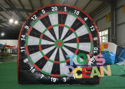 中国 ポリ塩化ビニールの膨脹可能なスポーツのゲームの小型サッカーの投げ矢板2 x広告のための2M 販売のため
