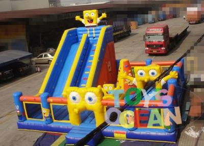 中国 高い耐久性の膨脹可能なSpongebobの跳躍の城、子供のための膨脹可能な遊園地 販売のため