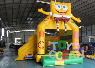 Cina Stampa gonfiabile gialla di Digital della Camera di rimbalzo di Spongebob per i bambini/divertimento in vendita