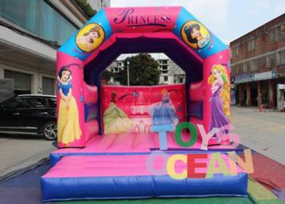 Cina Principessa rosa Theme Inflatable Jumping House, castelli rimbalzante gonfiabili del PVC di 0.55mm per le ragazze in vendita