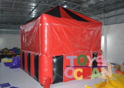 Cina Rosso/nero scherza le tende gonfiabili del campo da giuoco, zucchero filato che vende il deposito gonfiabile della tenda per l'affitto in vendita