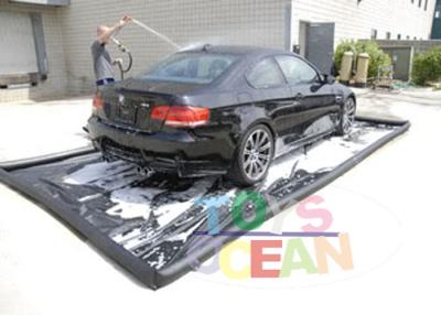 中国 汚れたオイルのための頑丈で膨脹可能なカー ウォッシュのマット水コレクターの搭乗は集まります 販売のため