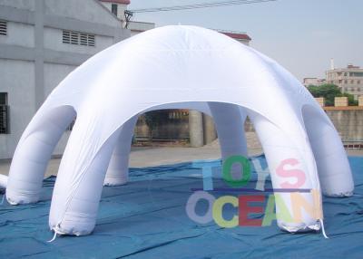 中国 8m DIAの巨大な白濁水の証拠の膨脹可能なテント ショー、広告のための膨脹可能なドームのテント 販売のため