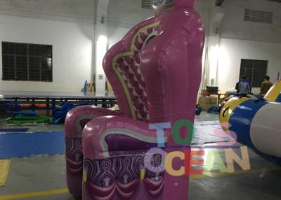 中国 膨脹可能なプロダクト女王の王位の椅子の単一のピンクの膨脹可能な王位の肘掛け椅子 販売のため