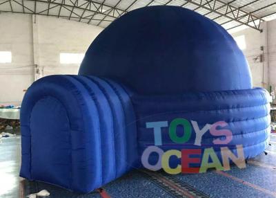 中国 使用される青いコマーシャル トンネル、膨脹可能なドームのテントが付いているドームの投射のテントを広告します 販売のため
