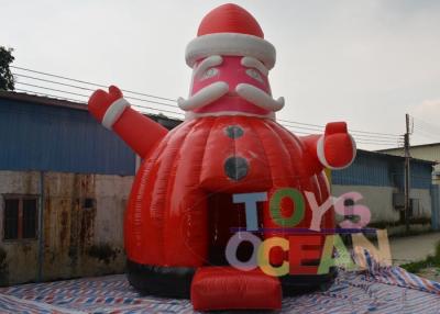 中国 クリスマスのでき事のための膨脹可能な警備員の家を跳ぶサンタクロースの主題 販売のため