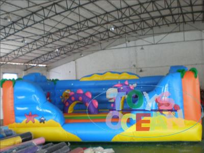 Cina Camera rimbalzante gonfiabile di moonwalk del mondo dell'oceano del castello del mini bambino per divertimento del cortile in vendita