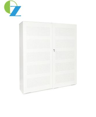 China RAL Color Sliding Door Steel Office Cupboard With Zinc Handle for sale