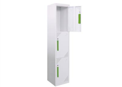 Chine Cabinet en acier vertical d'école de gymnase de garde-robe de 3 de porte casiers de bureau à vendre