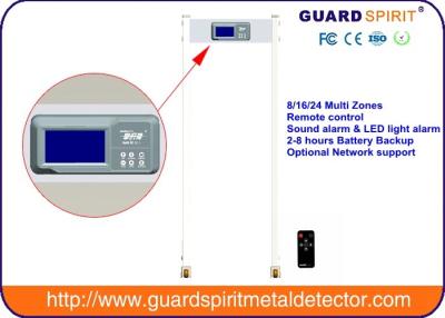 Cina Struttura di porta di zone del portone 8/16/24 del metal detector di sicurezza aeroportuale di mostra in vendita