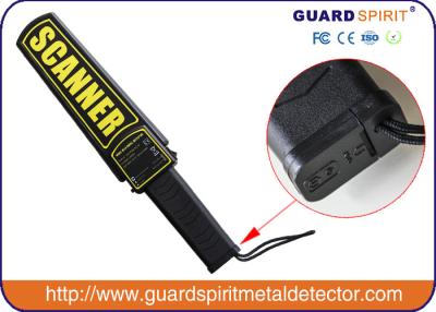 Cina Metal detector tenuto in mano di sicurezza su ordinazione di logo con l'allarme della luce e di vibrazione sonora in vendita