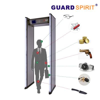 Cina 2 zone di rilevazione di sicurezza 18 del metal detector di spirito della guardia principali colonne in vendita