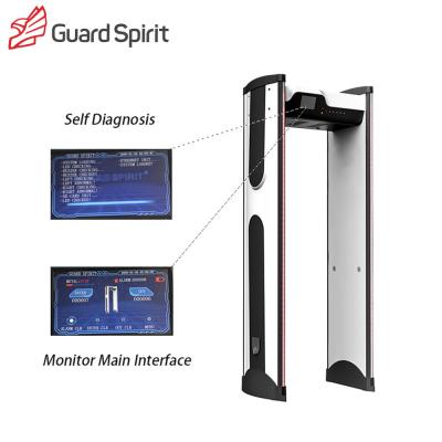 Cina La rete del PC che collega 18 zone cammina tramite il metal detector con il LCD a 9,2 pollici in vendita