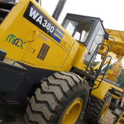 Cina Komatsu WA380 caricatore a ruote Usato 890 ore di lavoro 16360-16370 kg originale di seconda mano in vendita