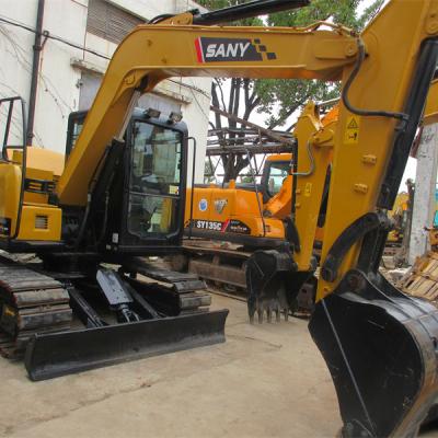 中国 Sany SY55C と Sany SY75C ミニ掘削機 1200 時間稼働状態 販売のため