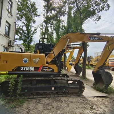 Cina Escavatore SANY SY155H di seconda mano con cilindro idraulico originale in ottime condizioni in vendita