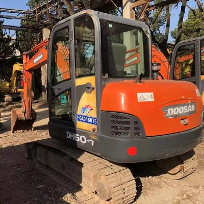 China Bucket Capacity 0.2 Gebruikte Doosan mini graafmachines DH60-7 in uitstekende staat in Korea Te koop