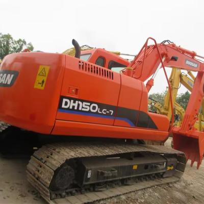 China Originele Doosan DH150LC-7 graafmachine gebruikt met originele hydraulische pomp en cilinder Te koop
