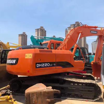 China Werkgewicht 21500 Gebruikte Doosan DH220LC-7 graafmachine 22 ton Originele Doosan 225 300 Te koop