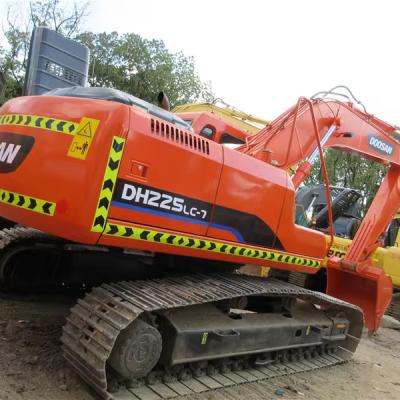 China 22 ton gebruikte originele doosan 225 300 hydraulische graafmachine met originele hydraulische klep Te koop