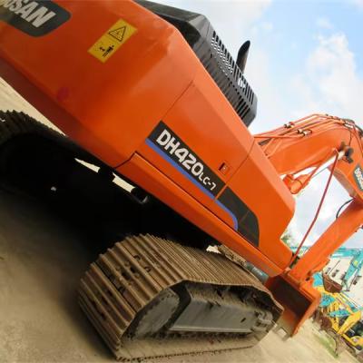 China Doosan DH420LC-7 Gebruikte graafmachine met originele hydraulische pomp en 2,18 emmers Te koop