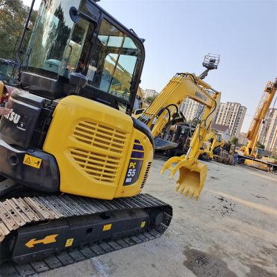 Cina Usato 5.5TONS Excavator vendita PC55 di seconda mano Komatsu Earth Mini Escavator con 28.5KW in vendita