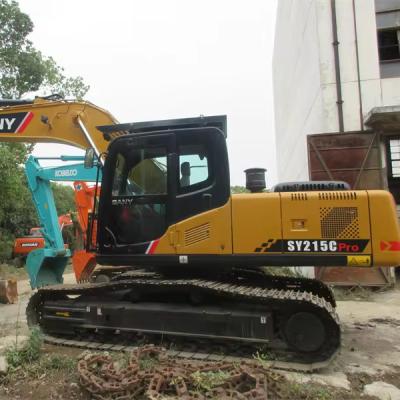 China Usado 2023Anno SANY 215 Excavadora SY215C 20Tons Excavadora hidráulica de rastreamento médio à venda