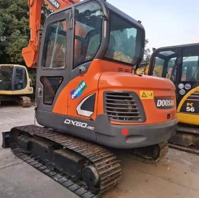Cina Mini escavatori da 6 tonnellate Doosan DX60-9c DX60-7 DX75 DX80 DX55 con 1800 ore di lavoro in vendita