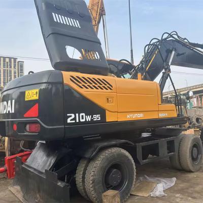 Китай Подержанный экскаватор Hyundai 210w-9 с колесами емкостью 1,2 м3 в отличном состоянии продается