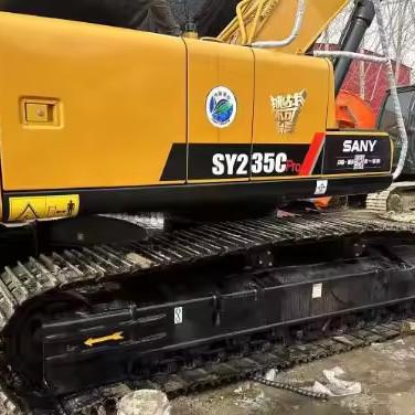 Китай 128.5 Sany235C Digger Machine Использованная 25-тонная экскаваторная машина Sany135C Sany215C Sany155C Год 2022 продается