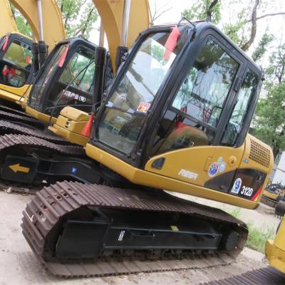 China 12920 KG Gebruikte CAT 312D Crawler Excavator met OORIGINALE Hydraulische Valve Spot Sale Te koop