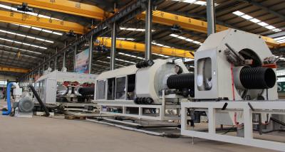 650kW HDPE Dual Layer Corrugated Pipe Production Line For Manufacturing Plant