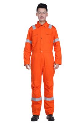 Cina Colore reale dell'arancia di rosso blu abbigliamento statico ignifugo delle tute di sicurezza del giacimento di petrolio dell'anti in vendita