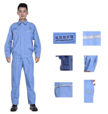 Cina Vestito ignifugo durevole dell'istantaneo dell'arco per colore grigio di giallo arancio della marina elettrica del lavoratore multi in vendita
