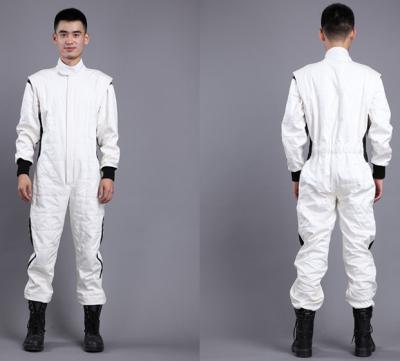 Cina La corsa bianca del motociclo/automobile degli uomini di Nomex è adatto al franco con la dimensione ed il colore su misura in vendita